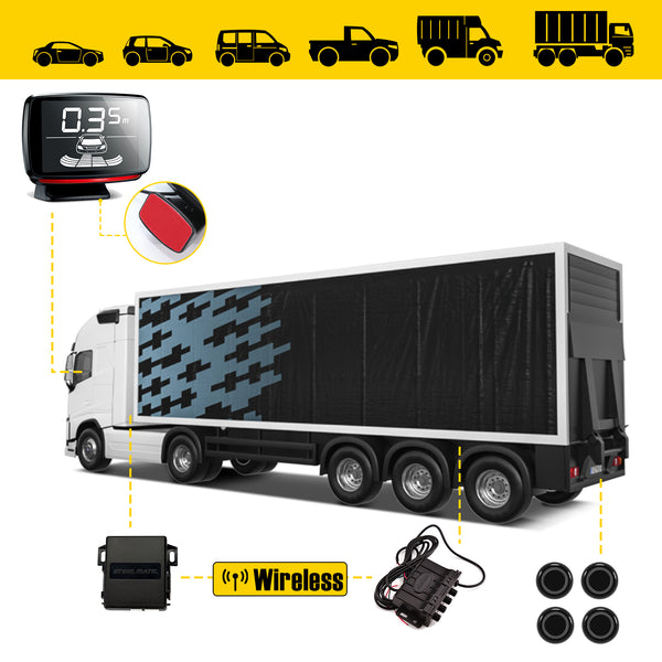 STEEL MATE Wireless Car Parking Assist System, Reverse Backup Radar Sy ...